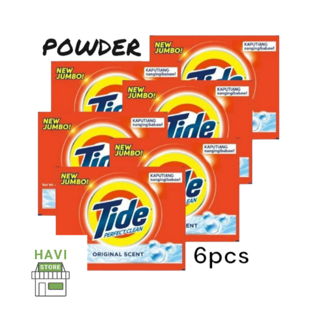 HAVI STORE TIDE DETERGENT POWDER 6PCS TWINPACK | Shopee Philippines