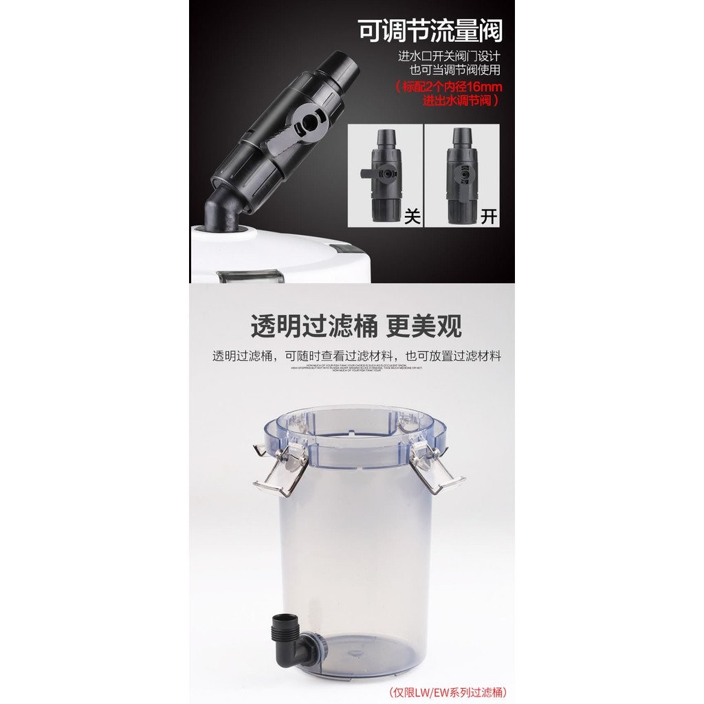 SUNSUN Cylinder External Filter Small Fish Tank Aquarium Grass Cylinder ...