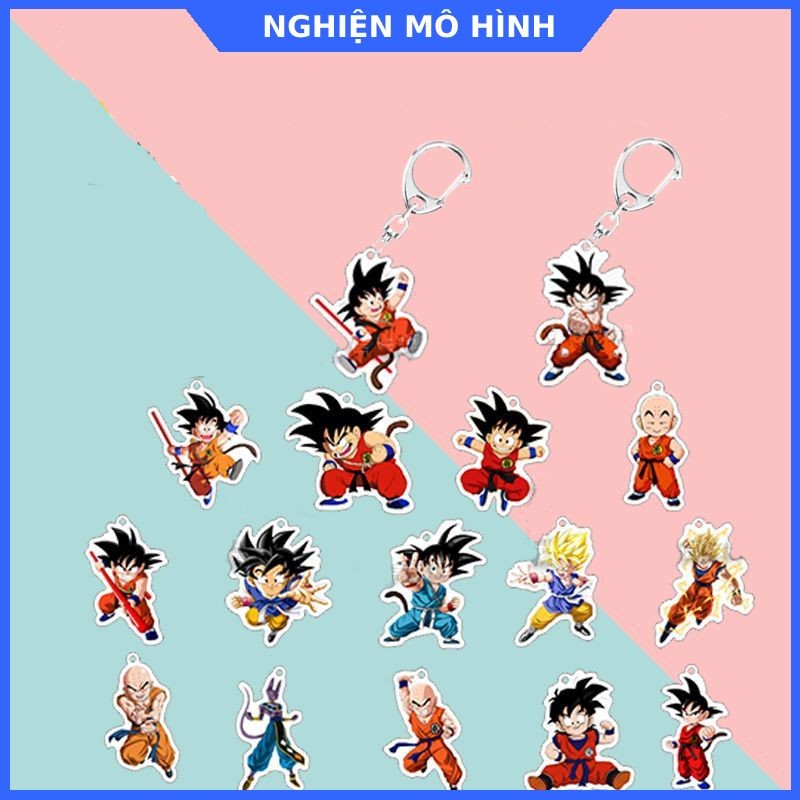 Dragon Ball acrylic Keychain Son Goku Gohan Picolo Krillin Yamcha ...