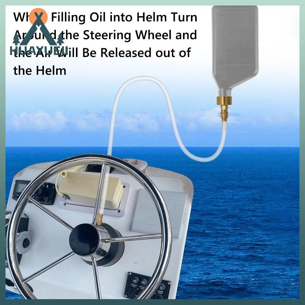 HUAYUEJI Hydraulic Steering Bleed Kit, Marine Evacuation Fill Refill ...