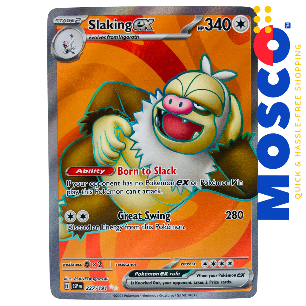 Slaking ex - 227/191 Surging Sparks | Pokemon TCG | Shopee Philippines