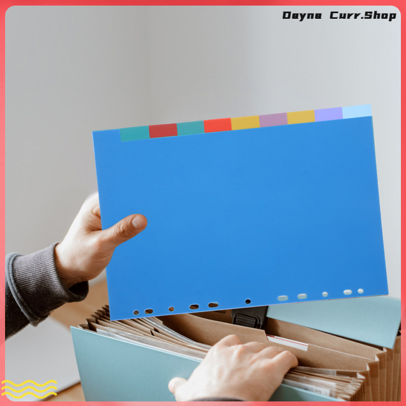 【READY STOCK】Category Index Page 10 Pcs File Dividers with Tabs for ...