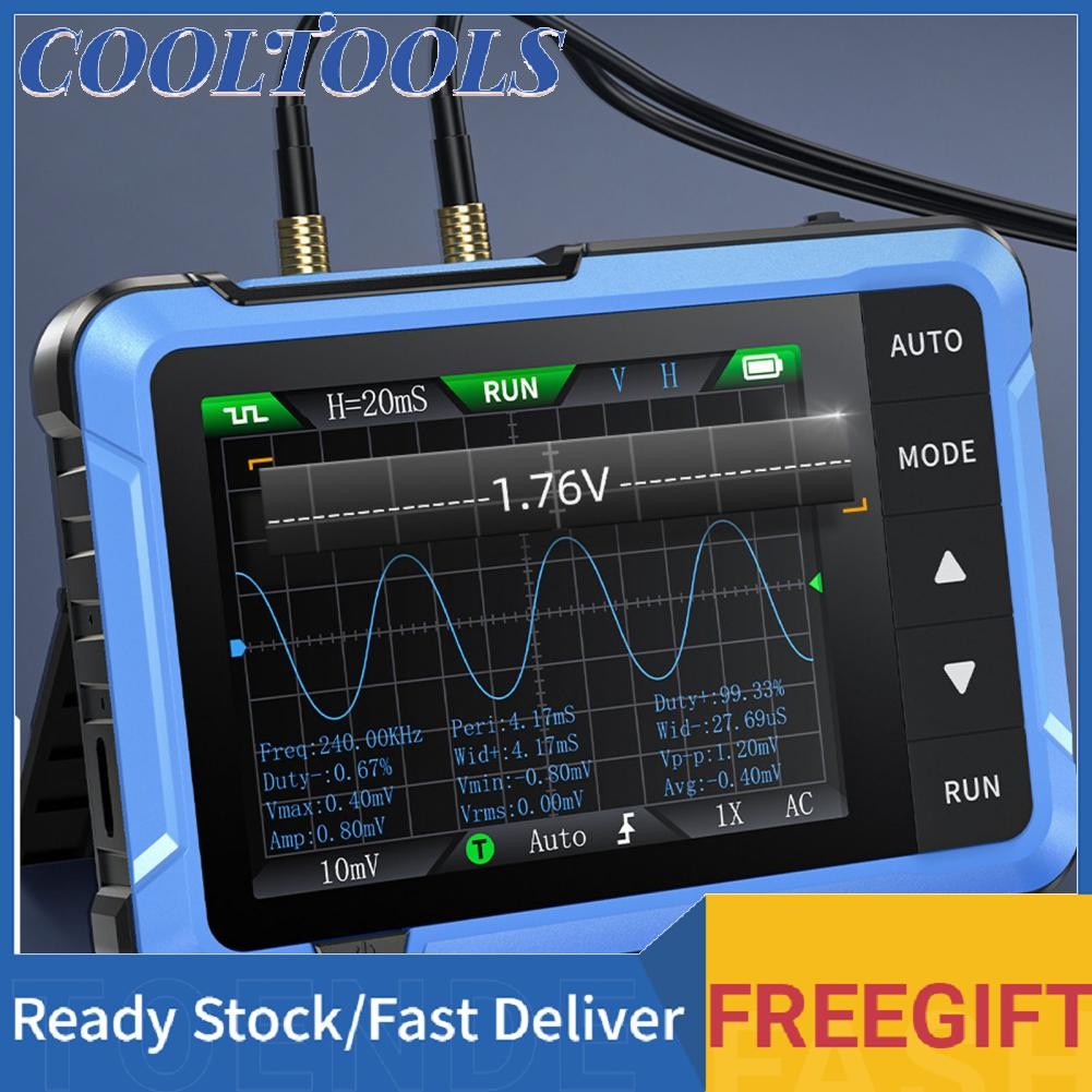 Cooltools Oscilloscope DDS Signal Generator 14 Waveforms Handheld 50ns ...