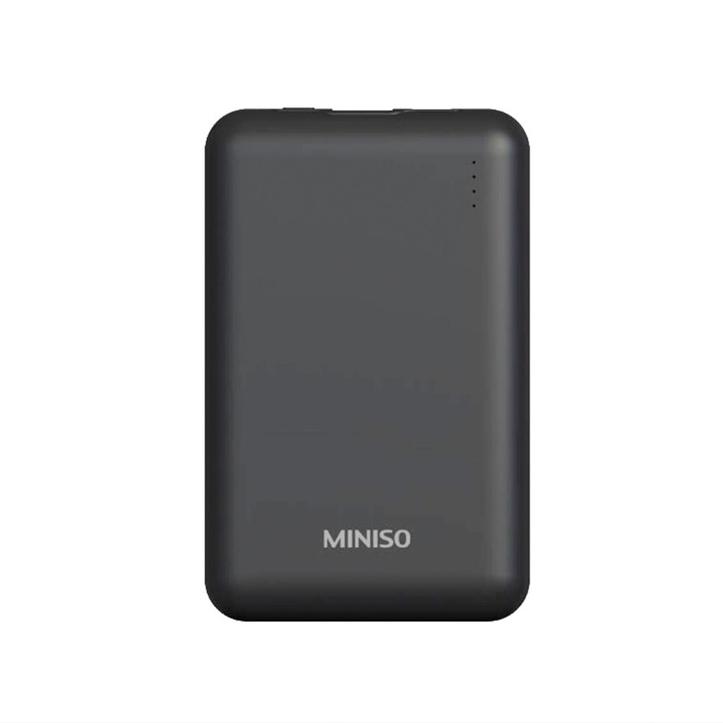 MINISO 10000mAh Ultra-thin Power Bank (Black) | Shopee Philippines
