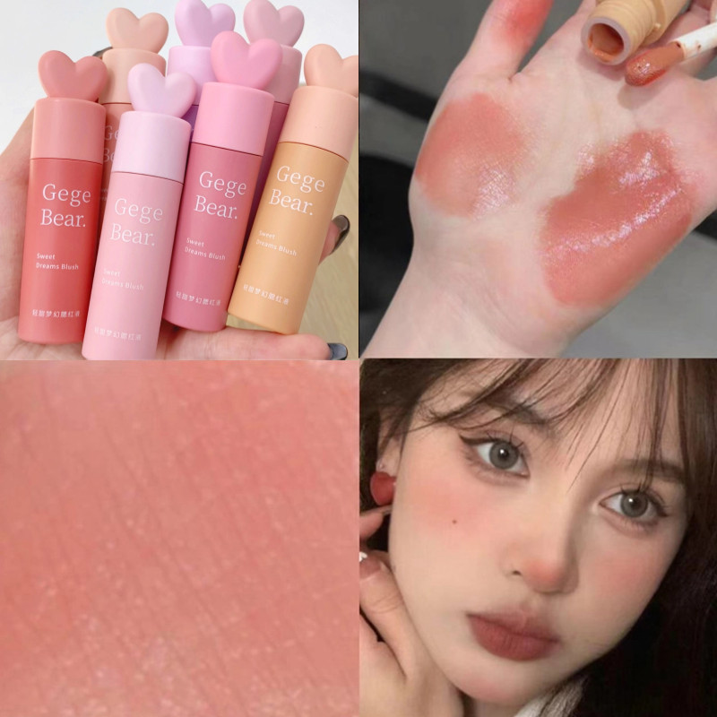 Gege Bear Liquid Blush, Liquid Blusher, Bunny Ear Blush, Juicy Cheeks ...