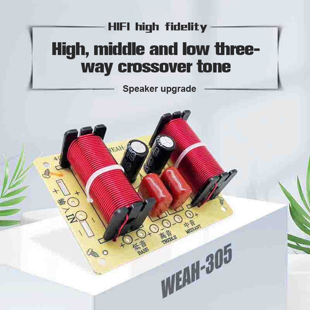 3 Way Speaker Crossover Circuit Treble Midrange Bass Frequency Divider ...