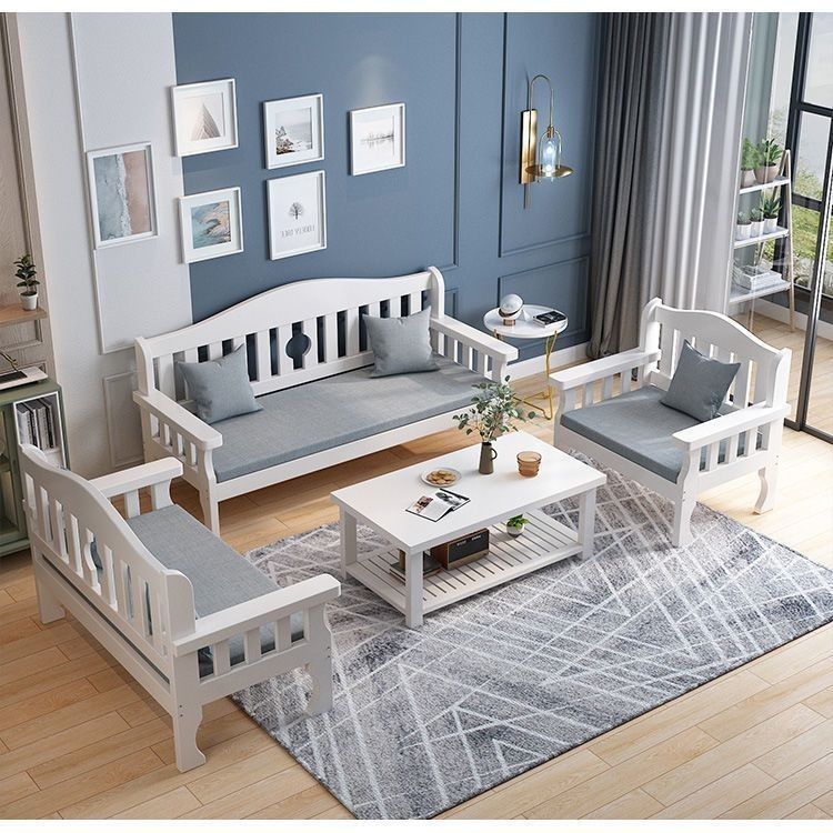 2024New Solid Wood SOFA New Chinese Style Combination Small Apartment ...