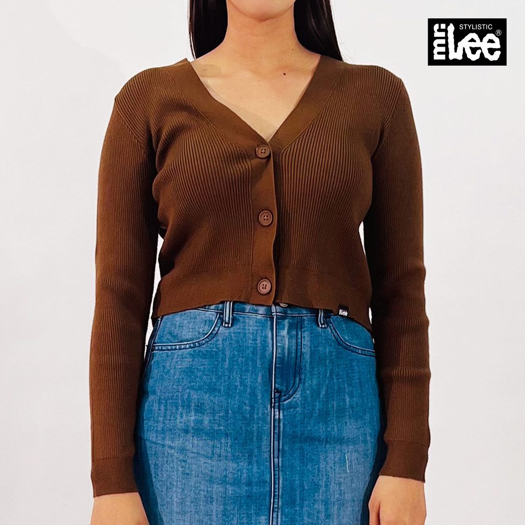 Stylistic Mr. Lee Ladies Basic Jacket Boxy Fit 173462 (Brown) | Shopee ...