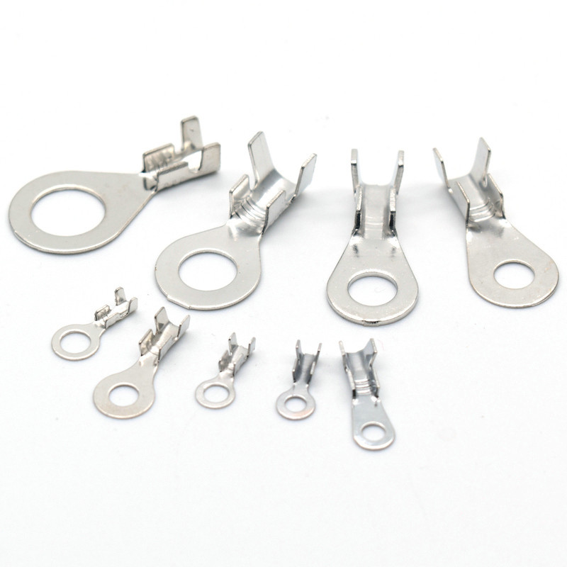 100PCS/lot M3 M4 M5 M6 M8 M10 Electrical Wire Connectors Lugs Ring Lugs ...