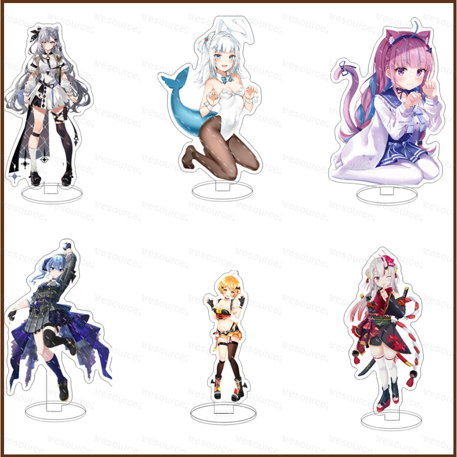 SQ2 Hololive Figure Anime Model Toys Plate Holder Akai Haato Shirakami ...