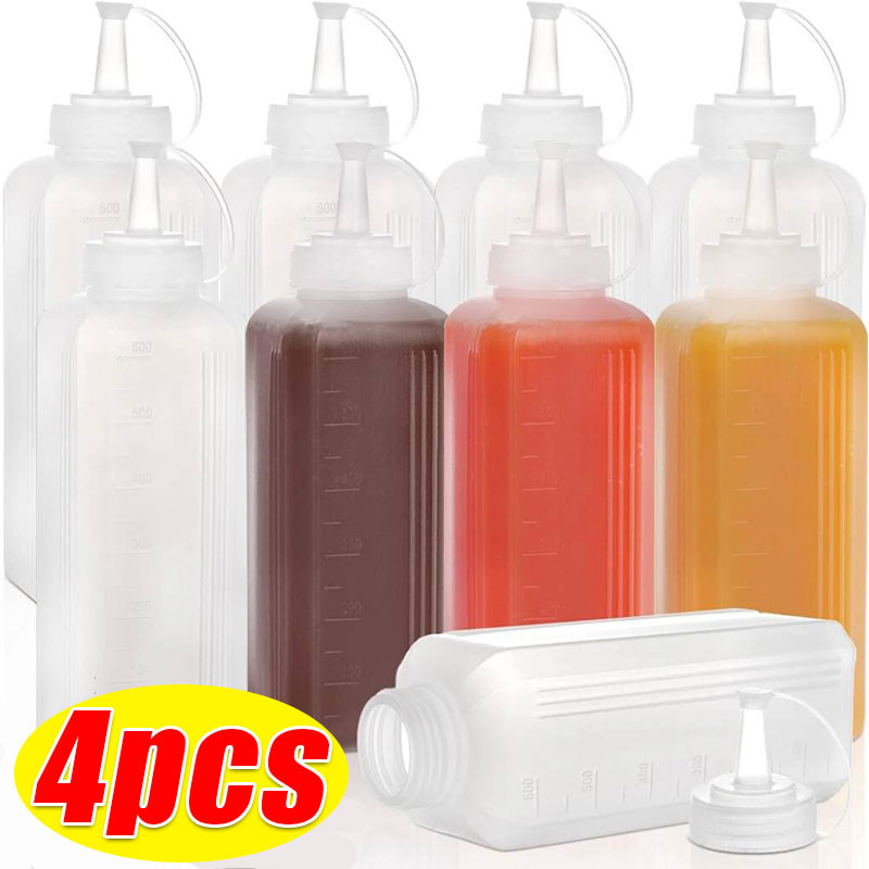 Kitchen Sauce Squeezing Bottle / Leakproof Liquid Condiment Bottle ...