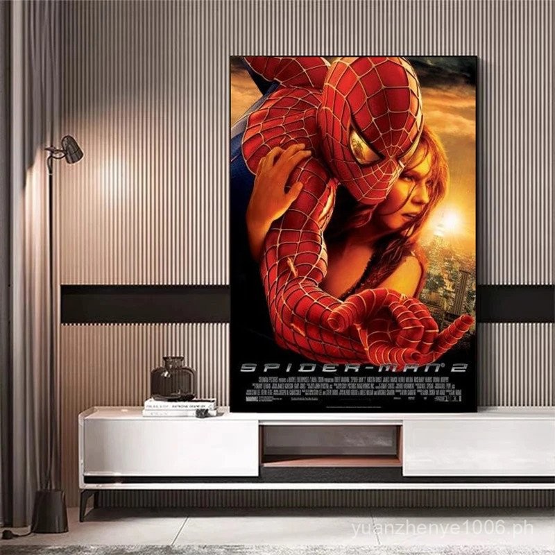 Classic Abstract Superhero Canvas Painting Marvel Spiderman Movie ...