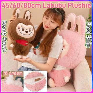 (Ready Stock) 45cm/60cm/80cm Labubu original labubu doll big Labubu plush toy doll soft labubu ...
