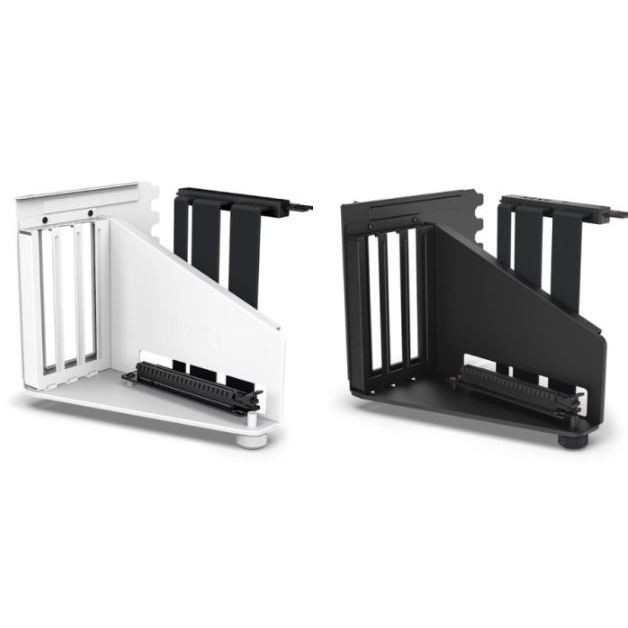NZXT Vertical GPU Mounting Kit BLACK/WHITE HOLDER&PCIE 4.0 RISER CABLE ...
