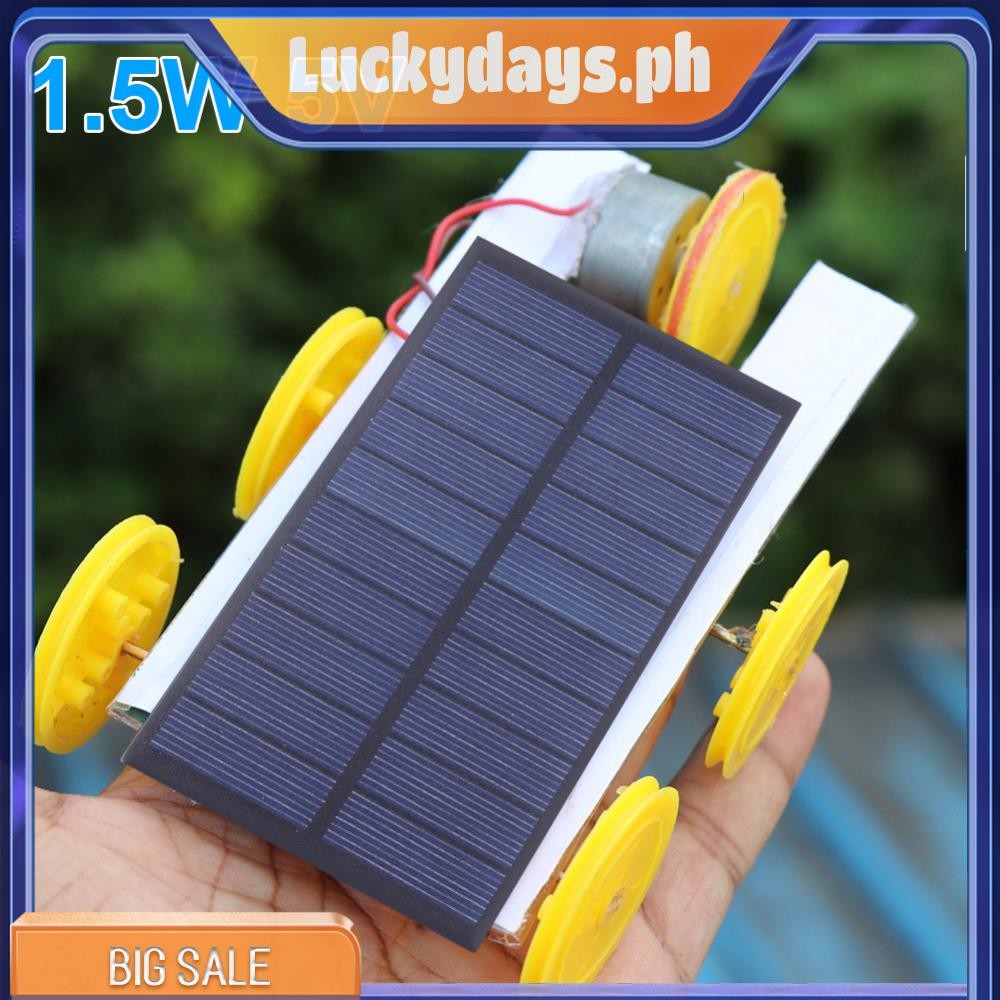 1.5W 5V Portable Solar Panel Mini Solar Epoxy Cell Charger DIY Electric ...