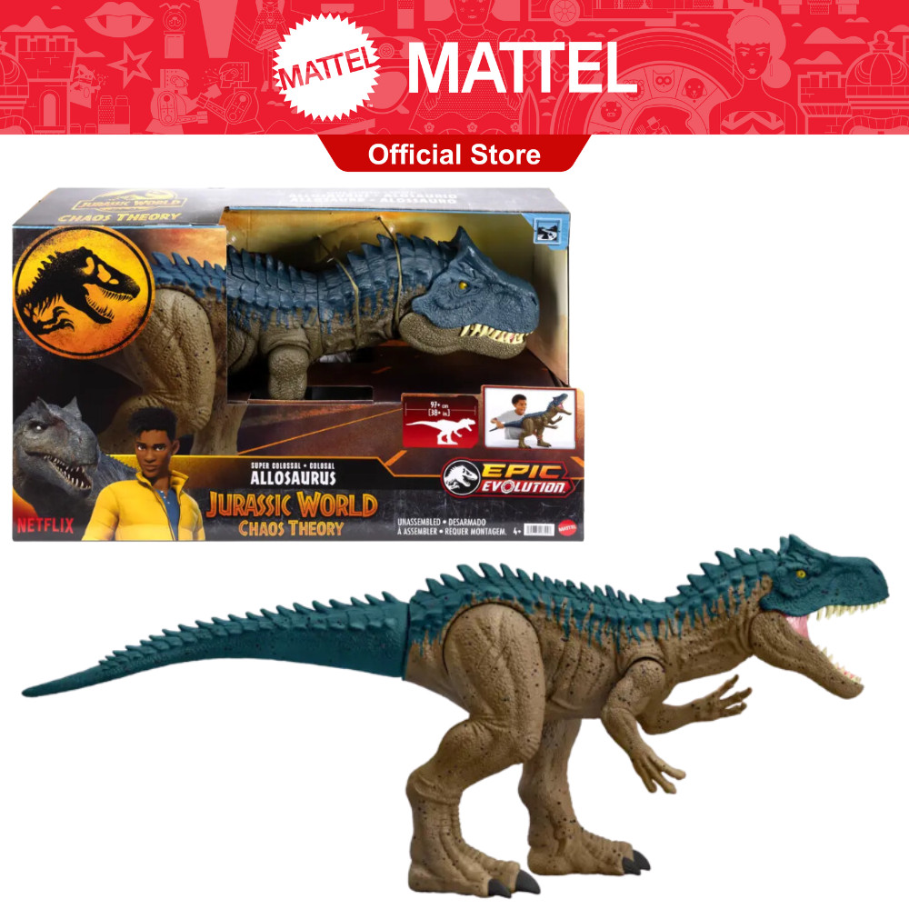 Jurassic World Super Colossal Allosaurus 3-Feet Long XL Action Figure ...