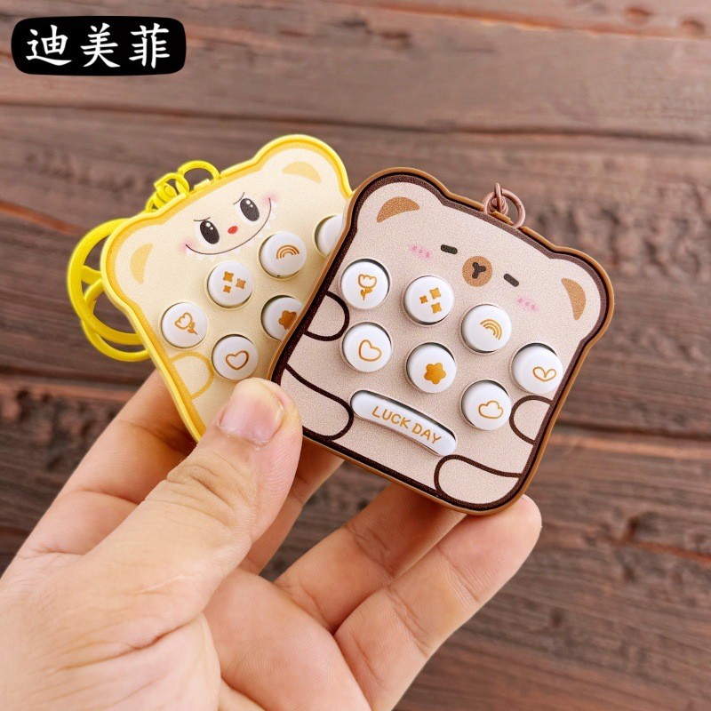Keychain Cartoon Creative Gopher Machine Gift Game Console Bread Bag ...