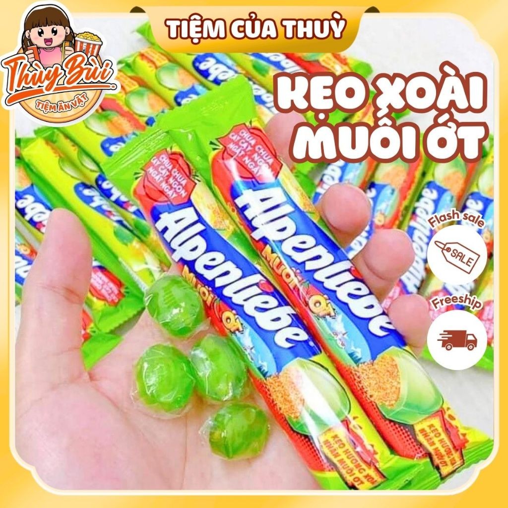 Alpenliebe Candy Balls Mango Flavor Filled with Salt and Chili Bars 10 ...