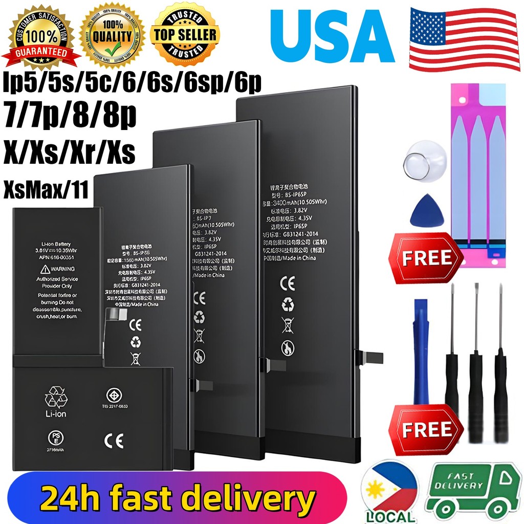 PHONE BATTERY ORIGINAL High Capacity Battery For 5/5S/5C/6/6s/6sp/6p/7 ...