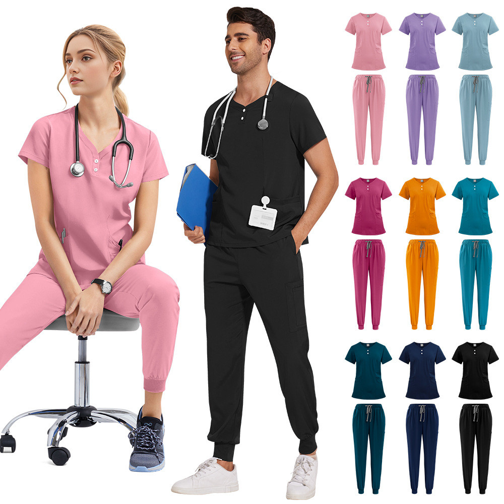 New Operating Room Scrub Suit Hand Washing Suit Women's Short Sleeve ...