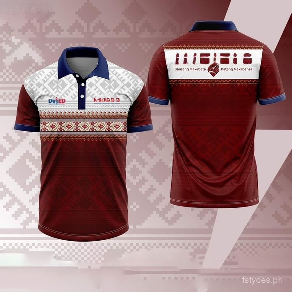 Deped Polo Shirt Uniform for Teacher Full Sublimation Casual Breathable ...