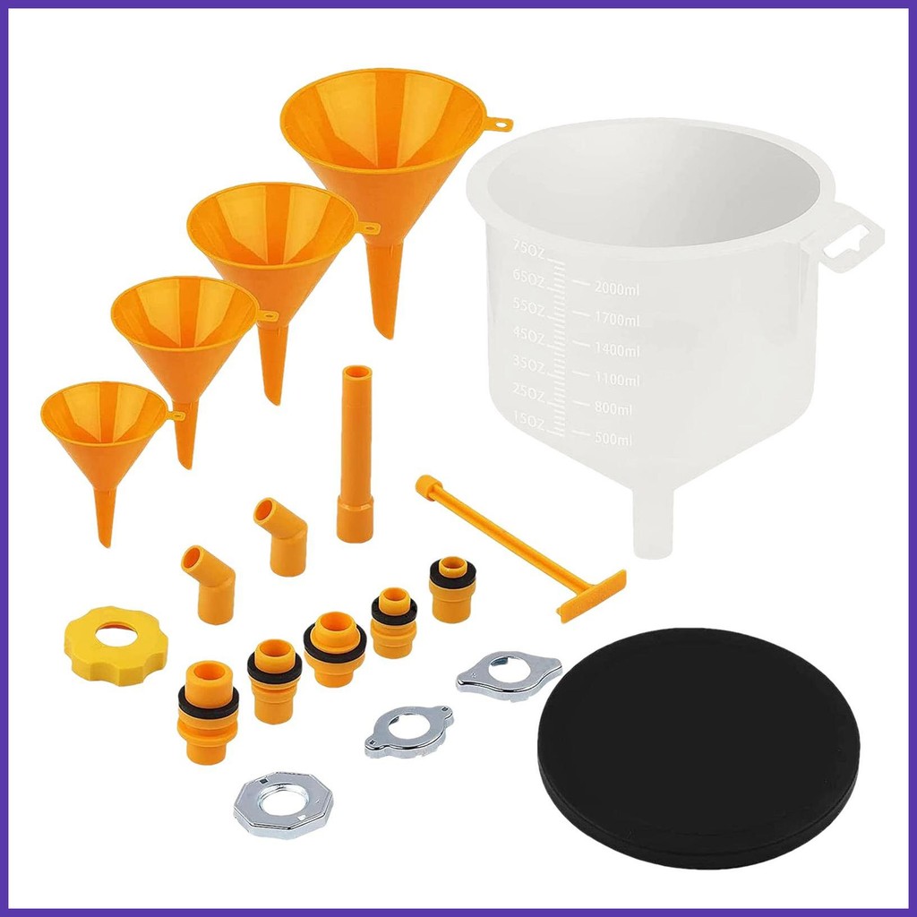 Spill Proof Coolant Funnel Kit 19X Radiator Filler for Coolant Filling ...