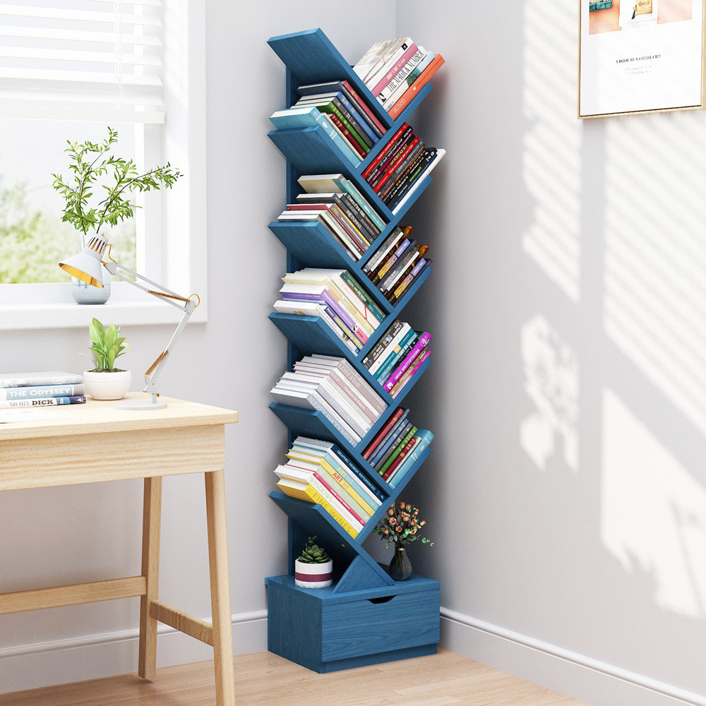 Simple Modern Children's Bookcase Storage Rack Floor Wall Tree-Shaped ...