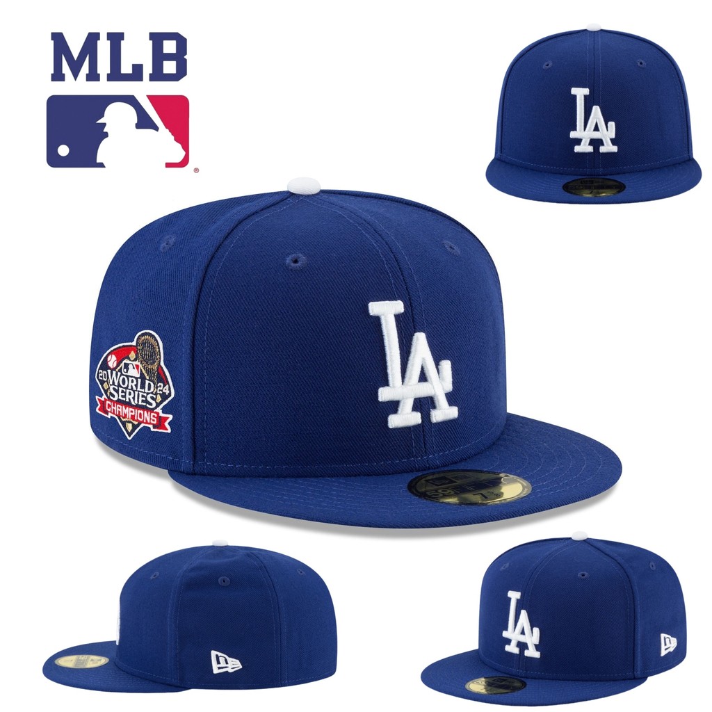 MLB Los Angeles Dodgers 2024 World Series Champions Fitted Hat Male Big ...