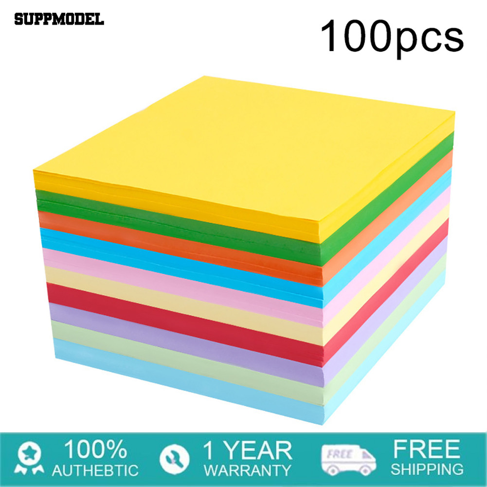 SP.B 100Pcs Square Origami Paper Double Sided Coloured DIY Folded ...