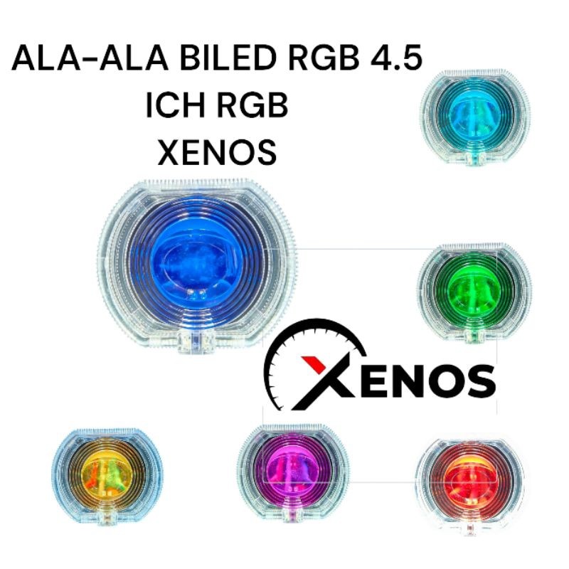 Proje biled ala 4,5 ich RGB XENOS 7 colors devil ring should white high yellow low white panca ...