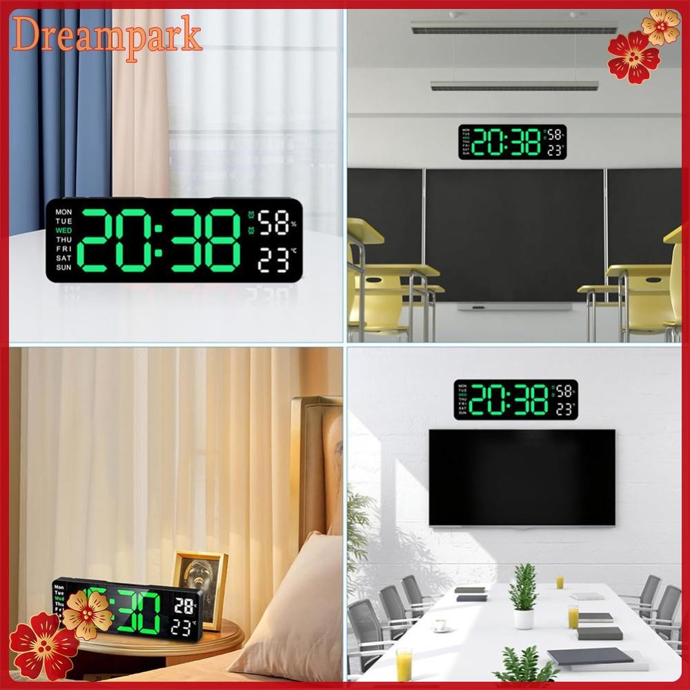 Digital Wall Clocks LED Alarm Clock Large Display Table Clock Wall ...