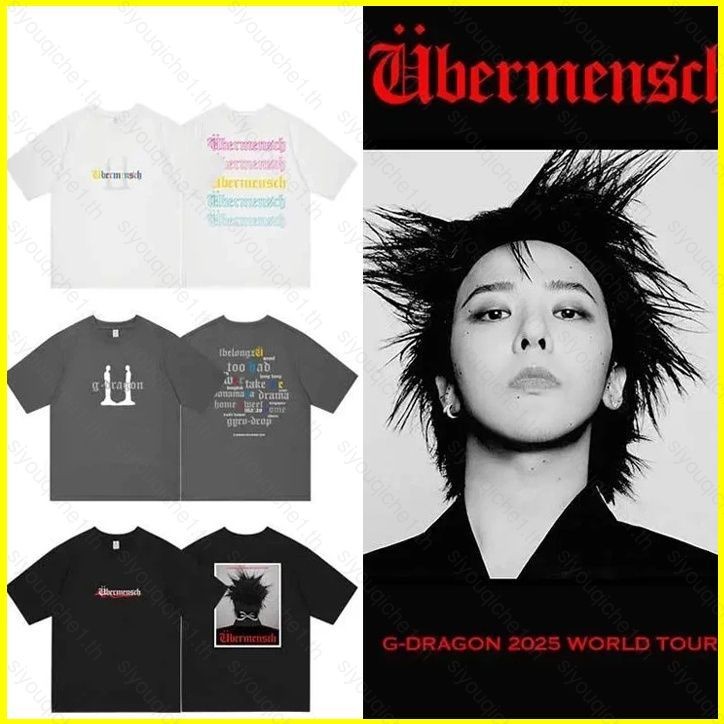 SY1 BIGBANG G-DRAGON GD Ubermensch T-shirt KPOP short sleeve top TO BAD ...