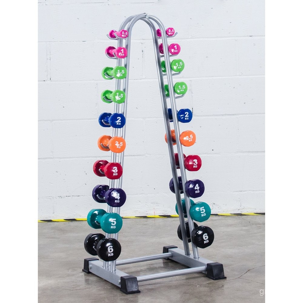 Dumbbell Rack Ten Pairs Plastic Coated Small Dumbbell Rack20Dumbbell ...