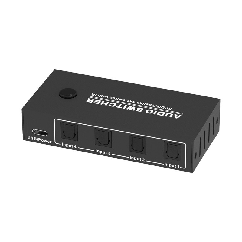 Hi-Fi 192Khz SPDIF/Toslink 3 in 1 Out Digital Optical Audio Switcher S/PDIF Switch 4x1 Selector ...