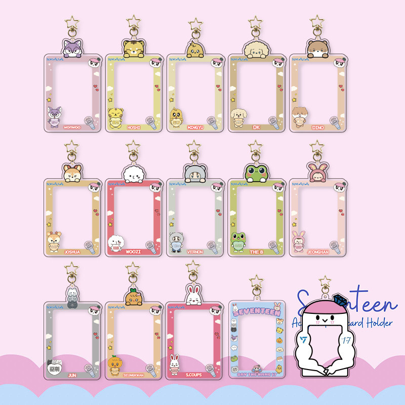 [48%Repurchase Rate]seventeen Cartoon Card Holder Photo Frame Keychain ...