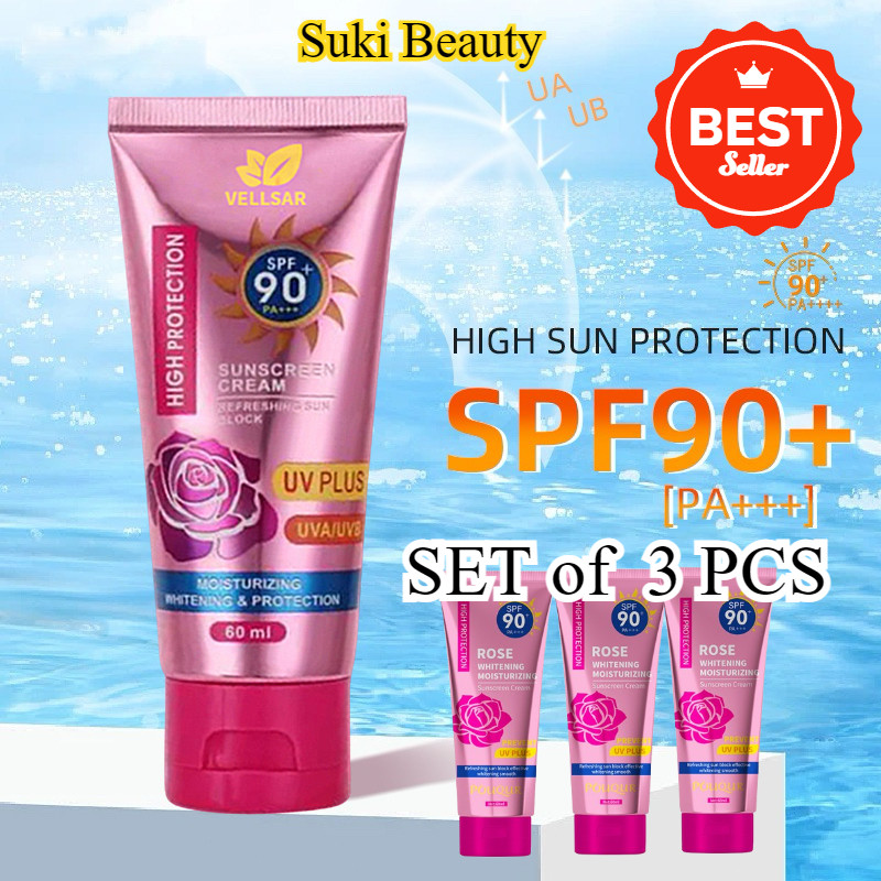 【Waterproof】SUKI Multi Repair Face Sunscreen SPF90+++ Sunblock Face and ...