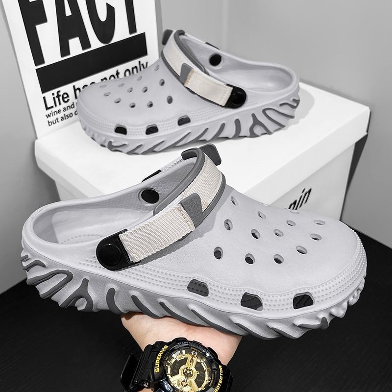 2025 Crocs INS style trend basketball non-slip summer thick-soled beach ...