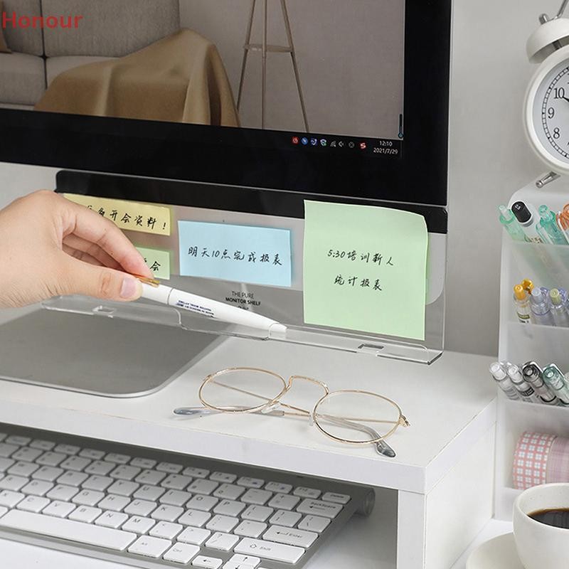 [Honour] Creative Acrylic Monitor Message Memo Board Sticky Notes Board ...