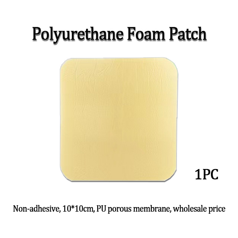 1PC 10*10CM Polyurethane Foam Adhesive Dressing Wound Patch Wound ...
