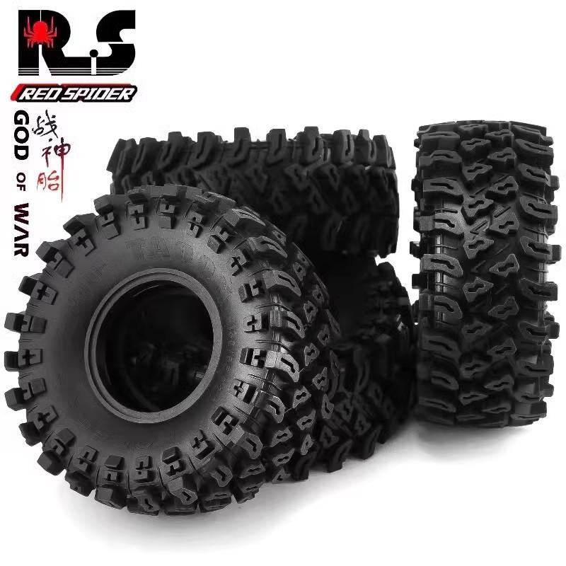 2.2" 135mm*55mm Rubber Rock Tyres Wheel Tires for 1:10 1：8 RC Crawler Car Axial SCX10 90046 ...