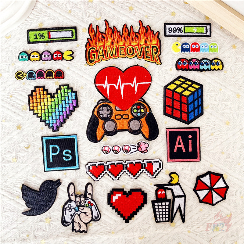 VSCO - Funny Game Art Iron-On Patch 1Pc DIY Sew on Iron on Badges ...