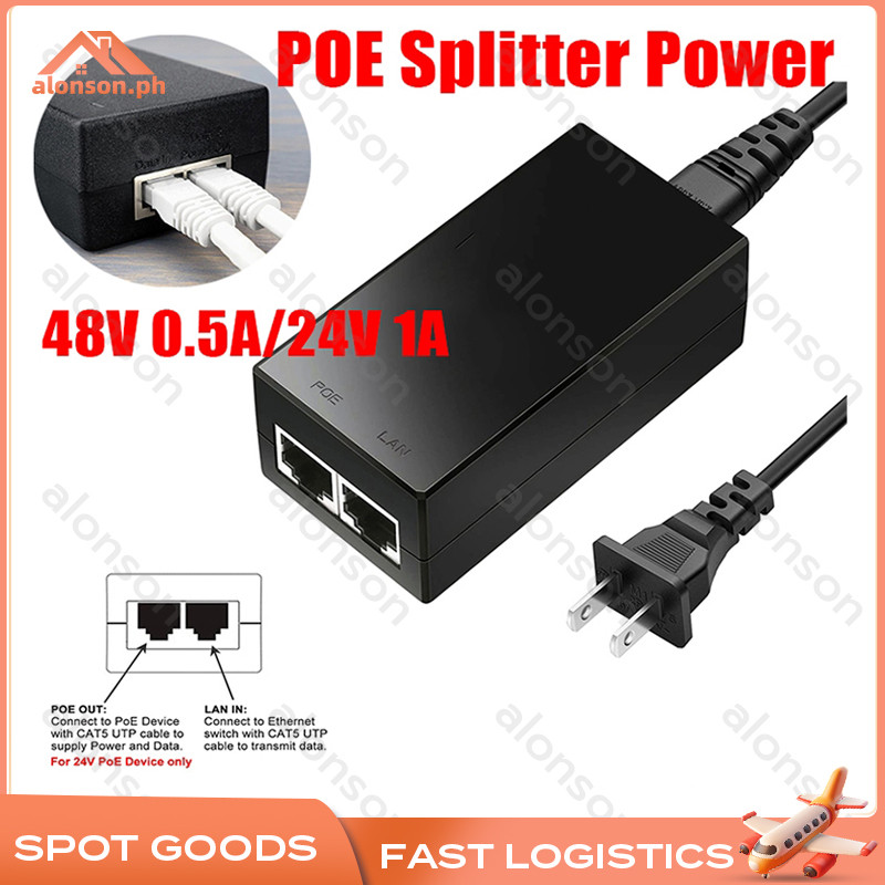 Comfast POE Adapter For Router Repeater 24V 1A | 48V 0.5A for POE ...