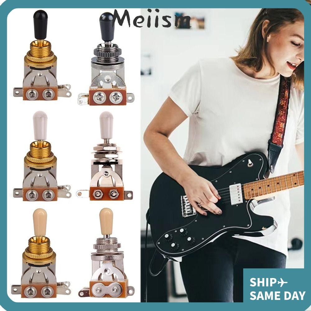MEIISM 3-Way Toggle Switch, with Tip Cap Guitar Accessories Electric ...