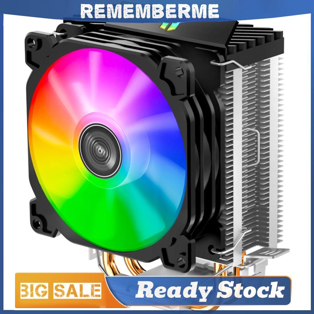 CR1200 2 Heat Pipe Tower CPU Cooler RGB 3Pin Cooling Fans Heatsink ...