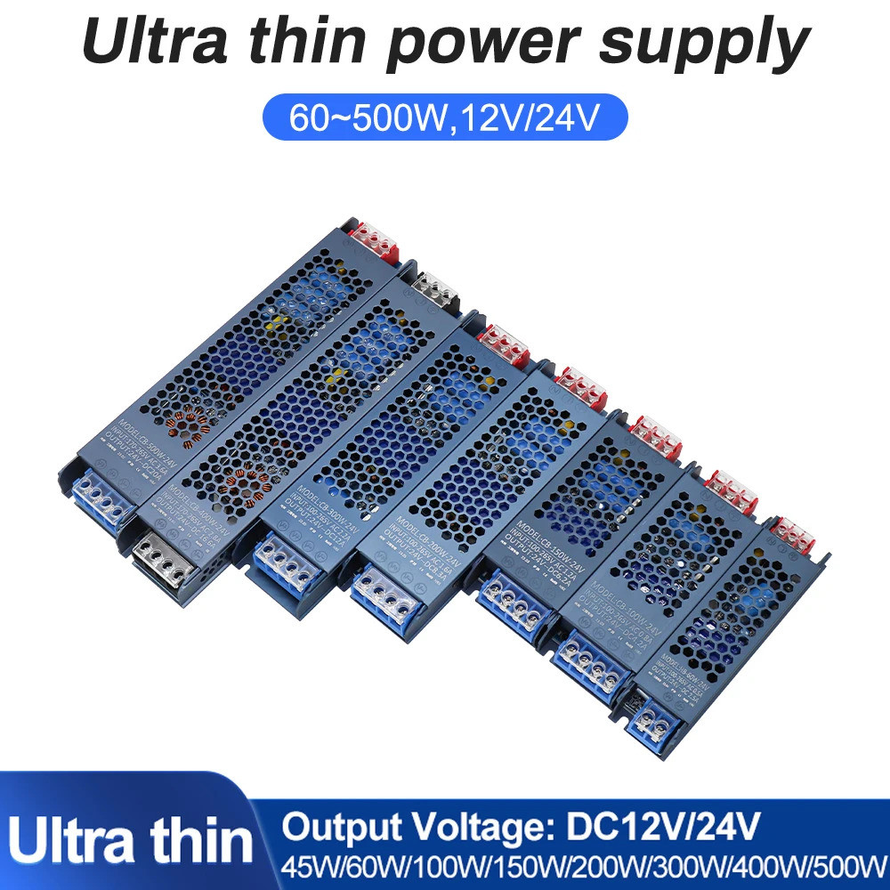 12V 24V Power Supply 60W 100W 200W 300W 400W 500W Transformer LED ...