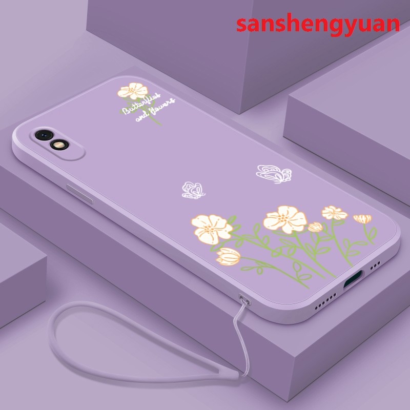 Casing Redmi 9A Redmi 9 phone case Liquid silicone soft cover shock ...