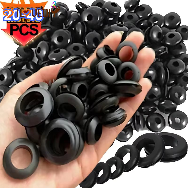 20/40PCS O Ring Rubber Washers - Black 8MM 10MM 12MM 14MM Double-side ...