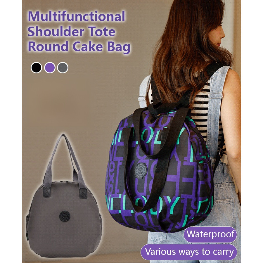 waterproof backpack Round cake bag multicompartment longlasting Light ...