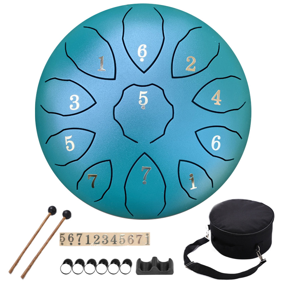 [Sunfayss.ph] 8 Inch 11 Notes Steel Tongue Drum F Key Handpan Drum ...