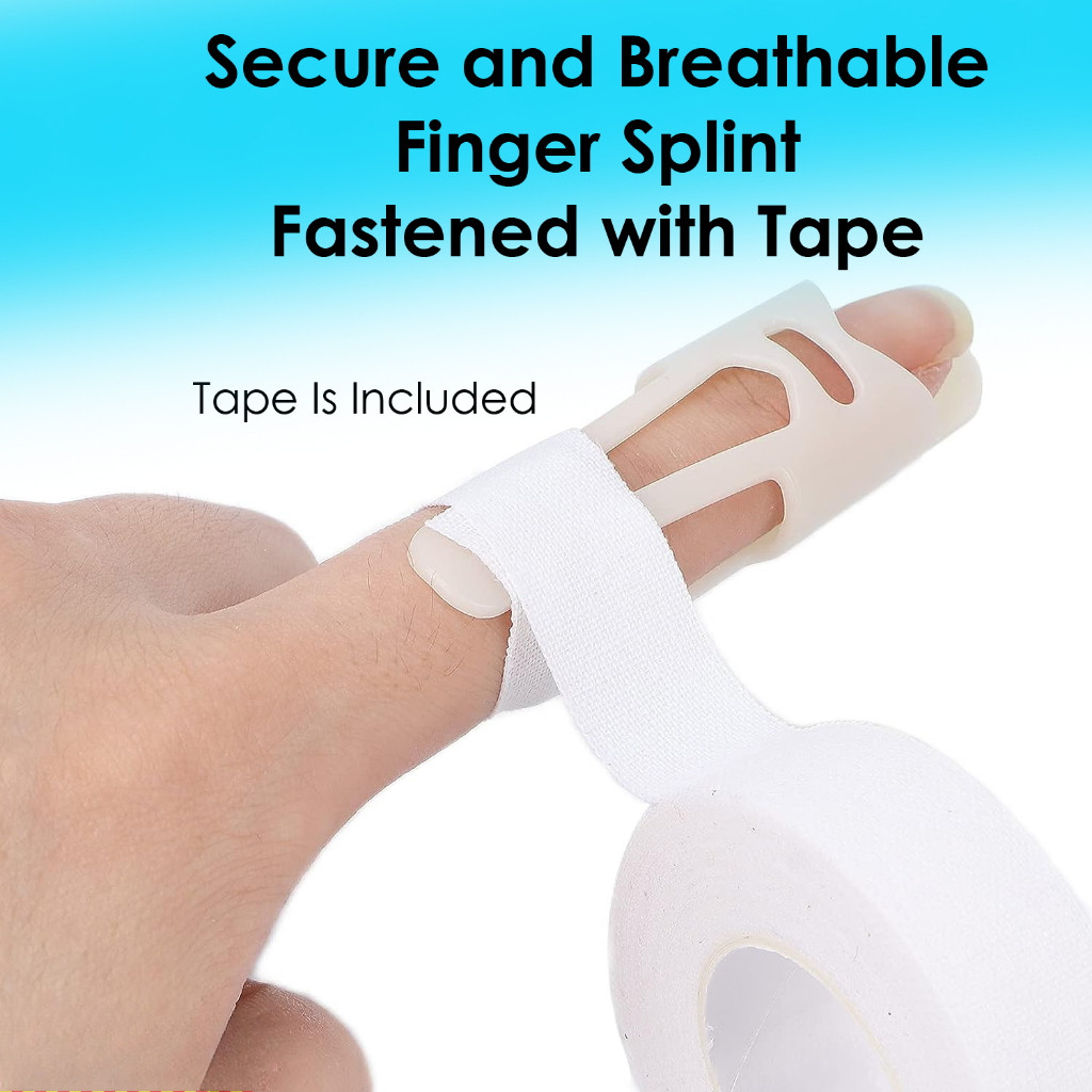 Taped Secure Finger Splint Finger Splint Immobilising Fingers Arthritis ...